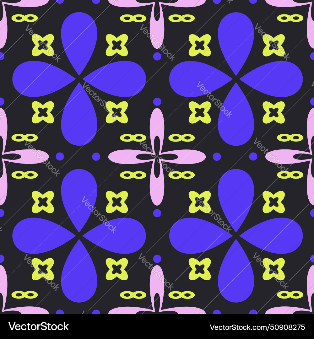 Abstract elements retro seamless pattern Vector Image