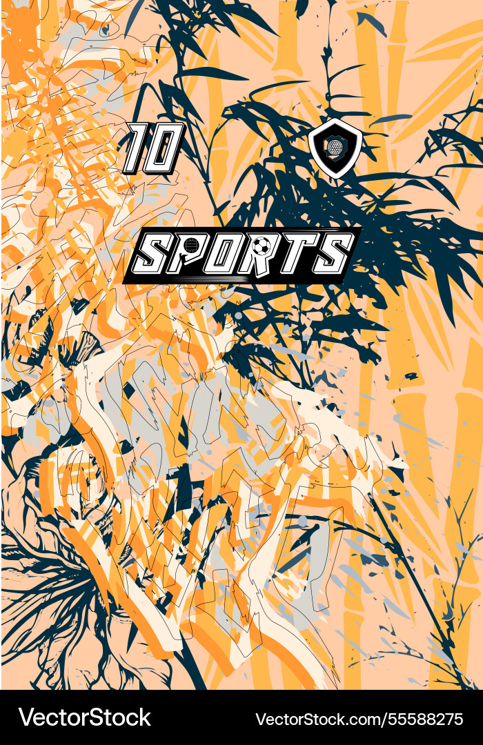 Abstract Sports Pattern - Athletic Apparel Vector Image