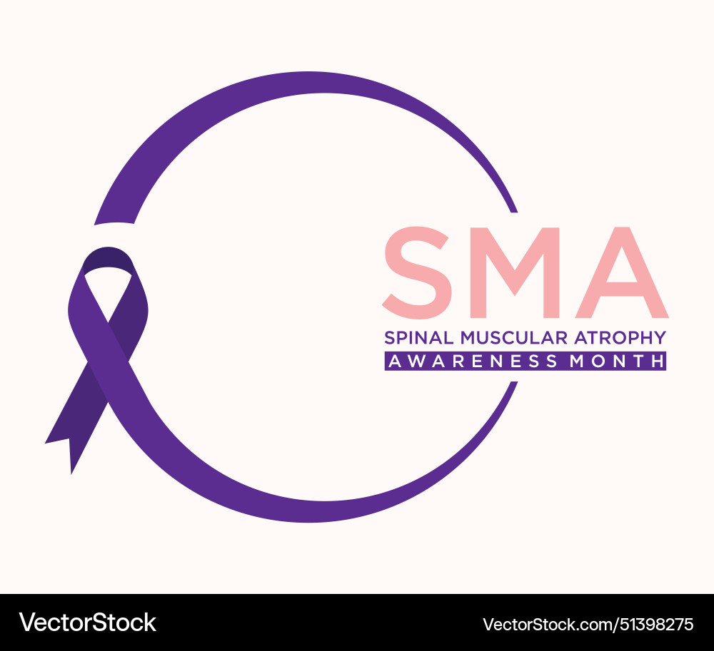 August marks spinal muscular atrophy sma Vector Image