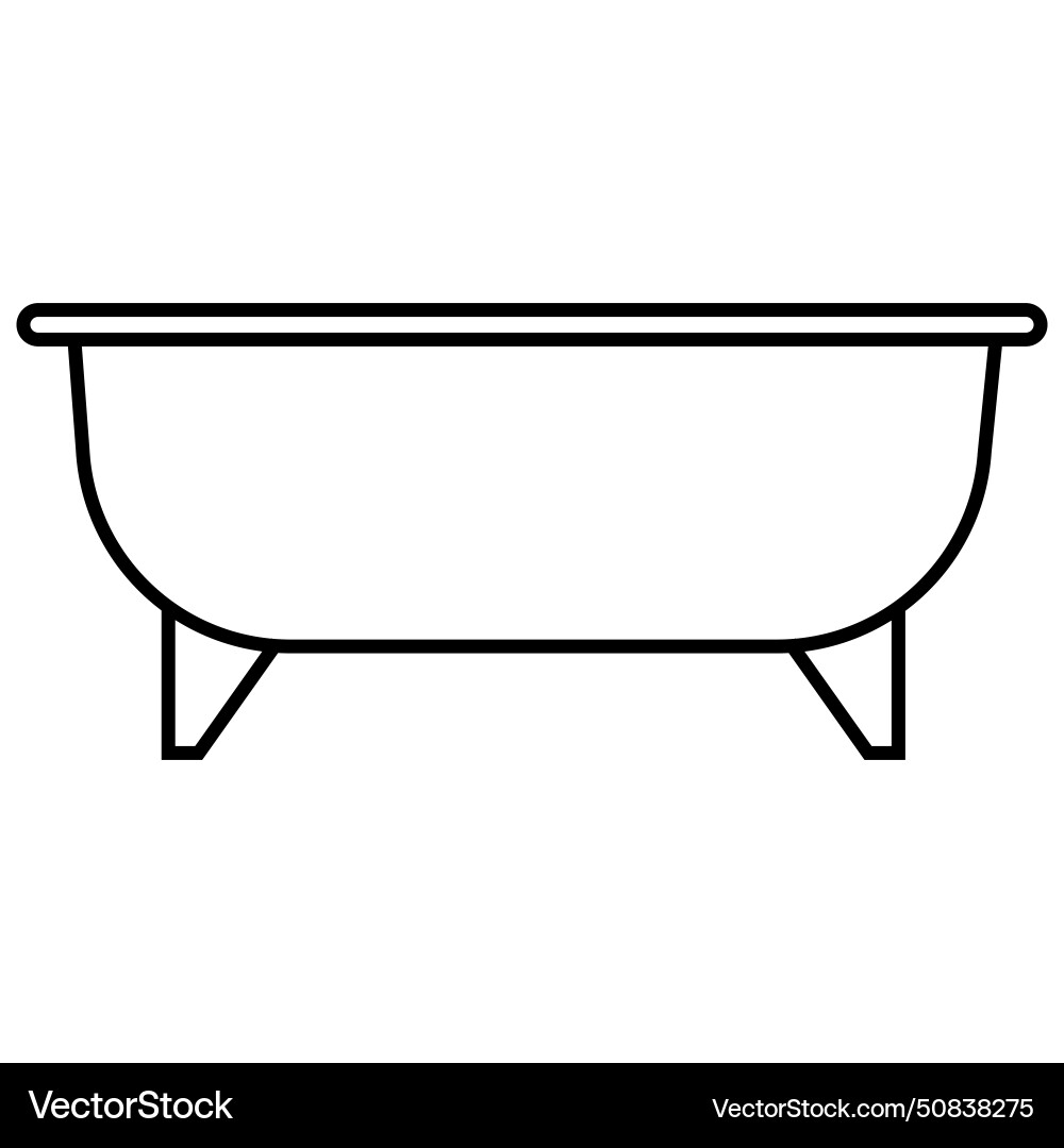 Bath icon for bathing and water procedures Vector Image