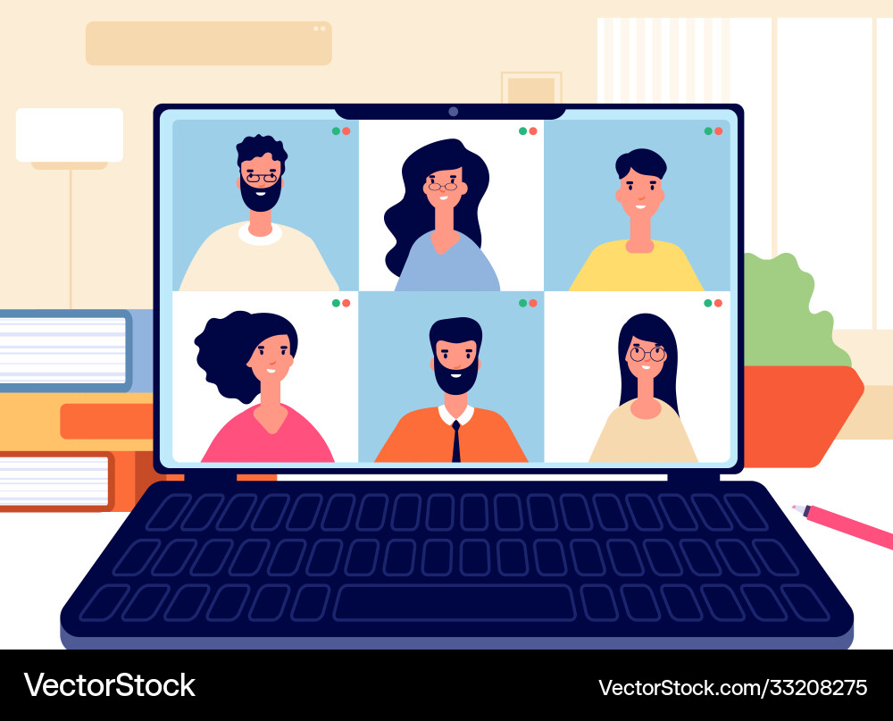 Teleconference Vector Images (over 5,100)