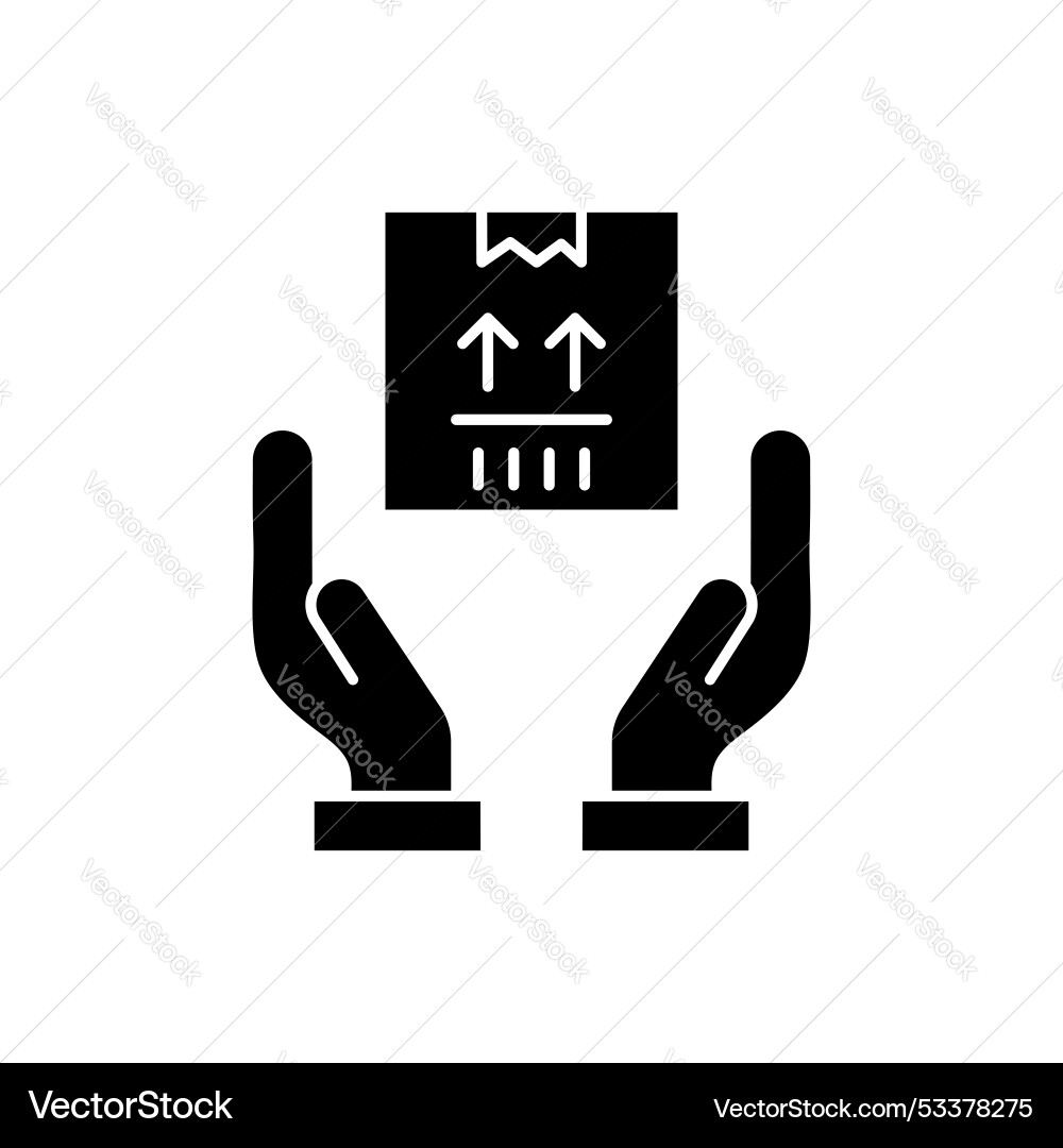 Safe delivery icon set box and parcel symbol Vector Image