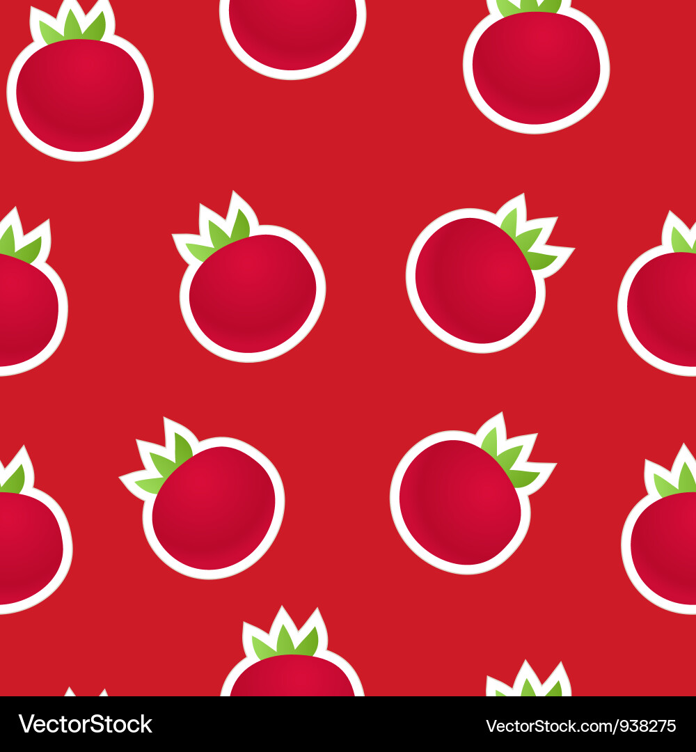 Seamless tomato background Royalty Free Vector Image