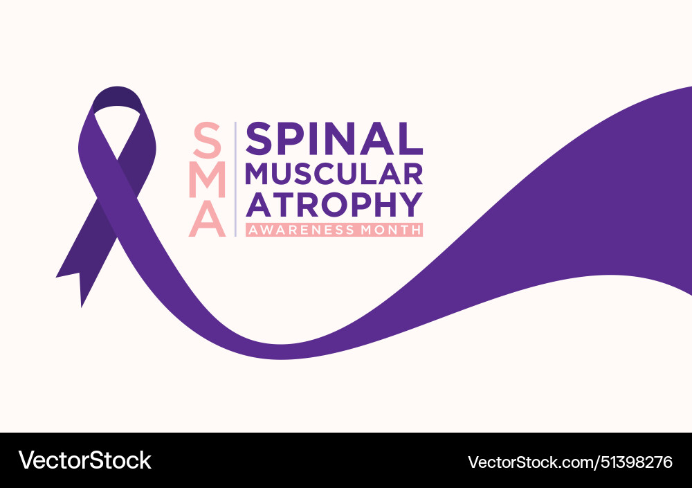 August marks spinal muscular atrophy sma Vector Image