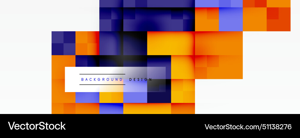 Blurry image of a colorful square pattern in Vector Image