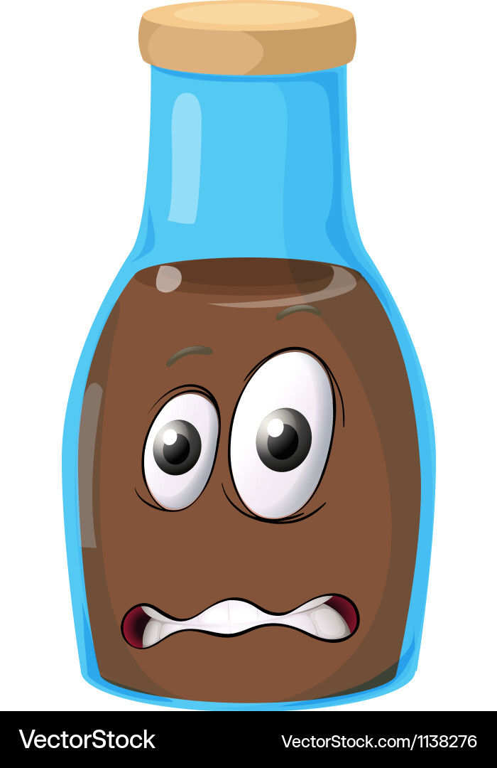 Cartoon bottle Royalty Free Vector Image - VectorStock