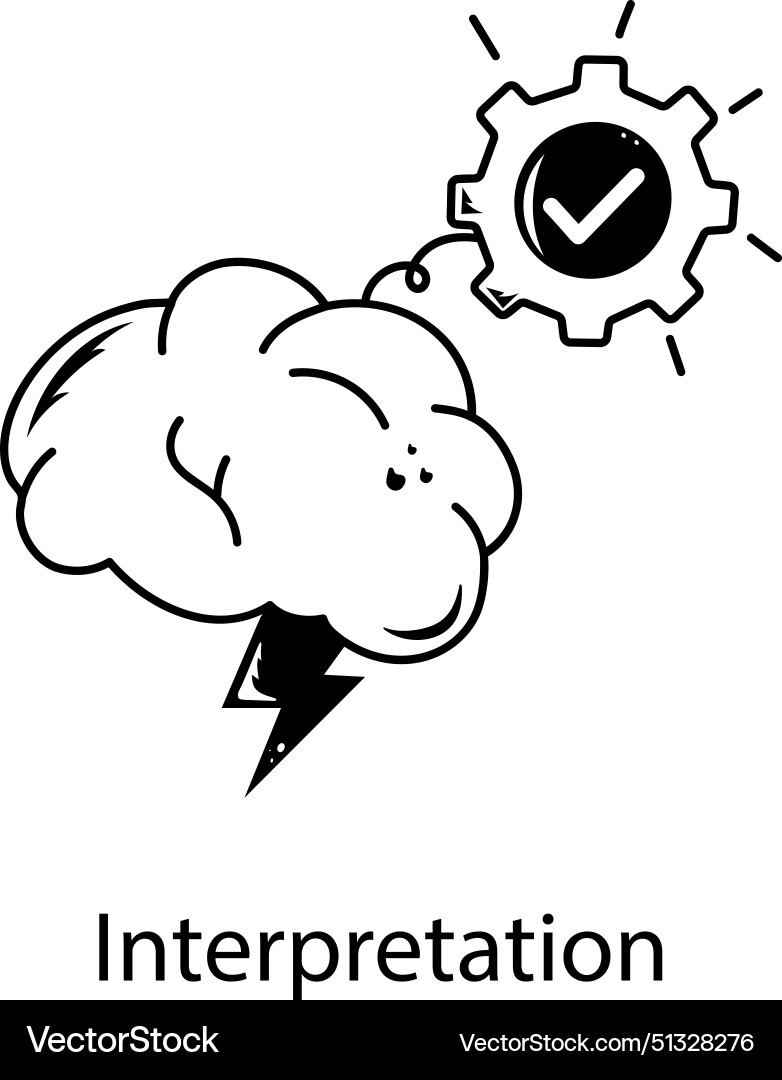 Interpretation Royalty Free Vector Image - VectorStock