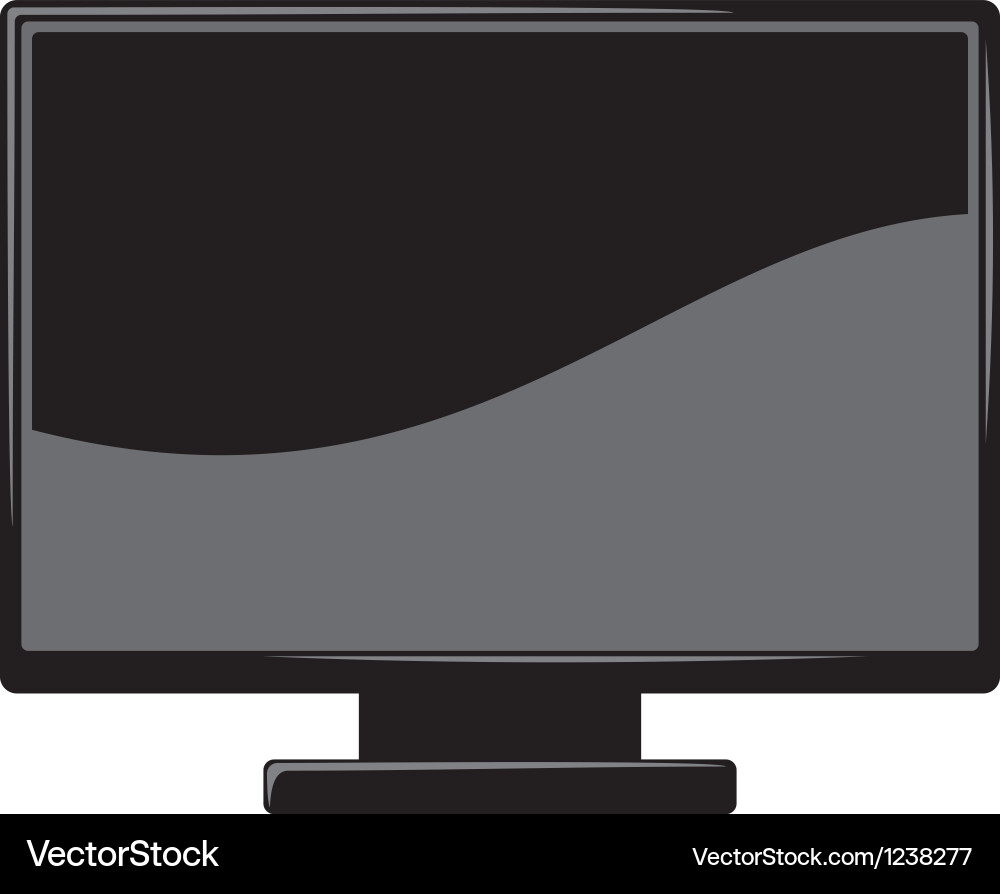 Computer monitor Royalty Free Vector Image - VectorStock