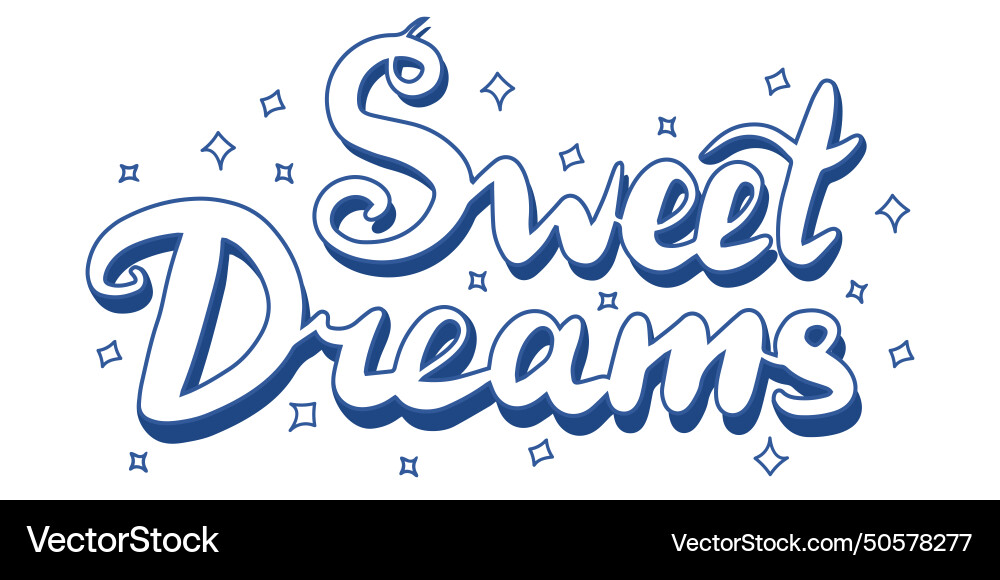 Hand drawn colorful calligraphic lettering Vector Image