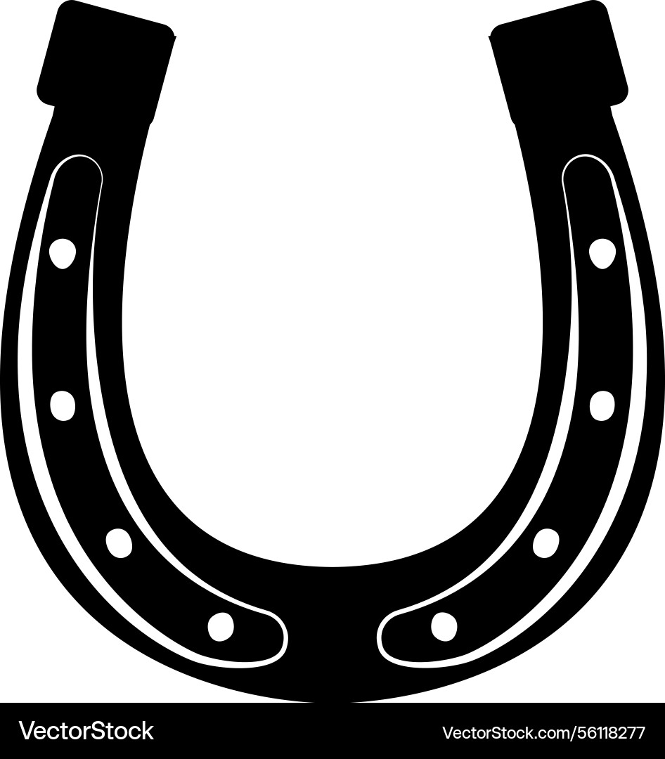 Horseshoe eps file Royalty Free Vector Image - VectorStock Horseshoe eps file Royalty Free Vector Image - VectorStock