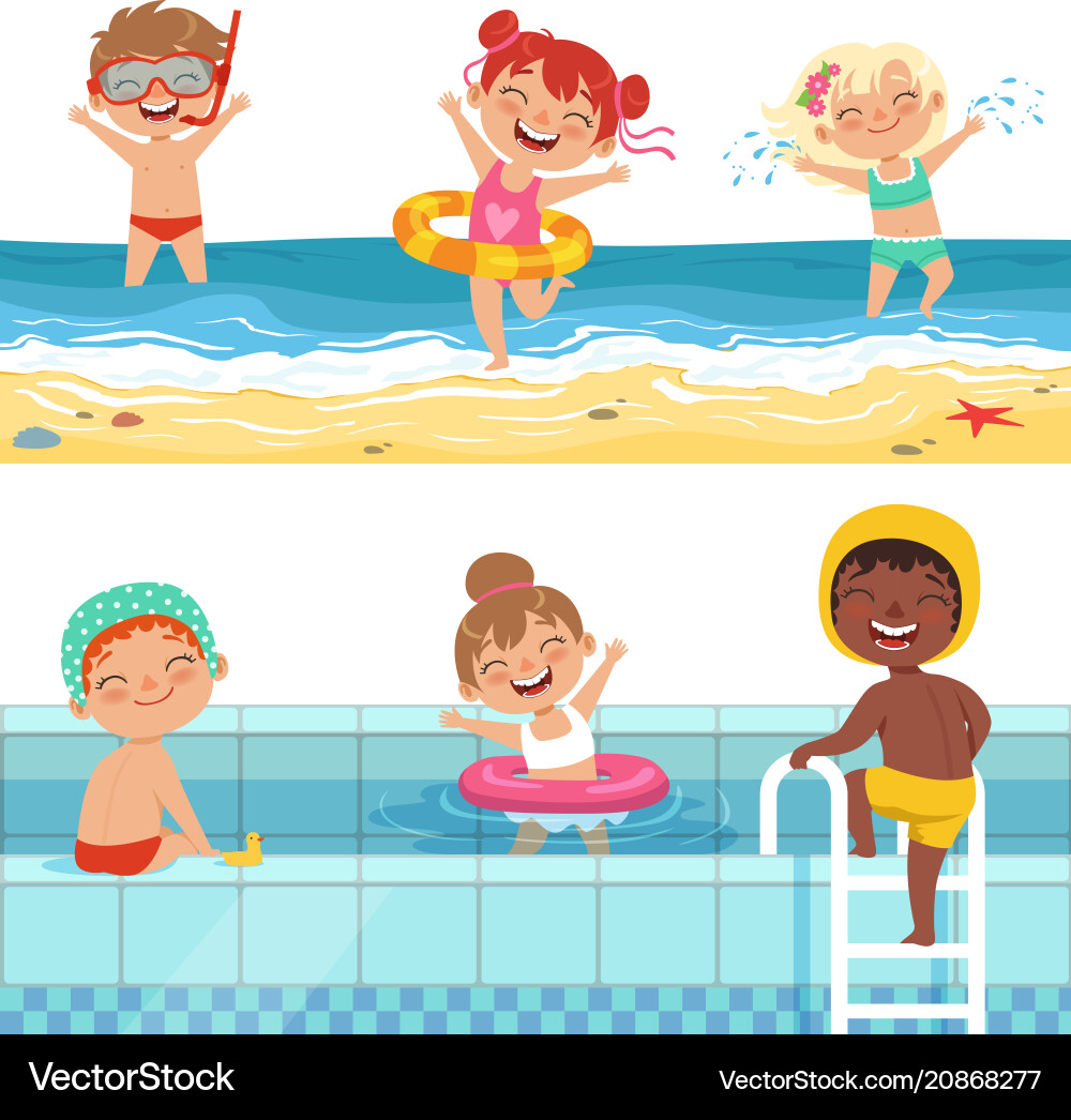 Drawing Person Floating Water Vector Images (over 140)