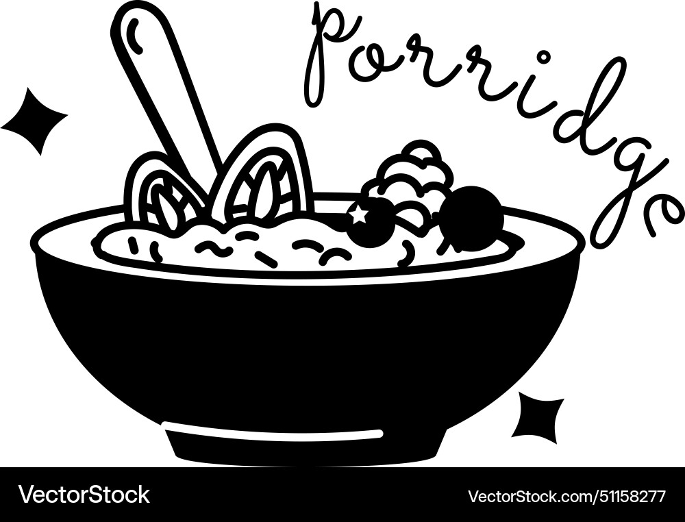 Porridge Royalty Free Vector Image - VectorStock