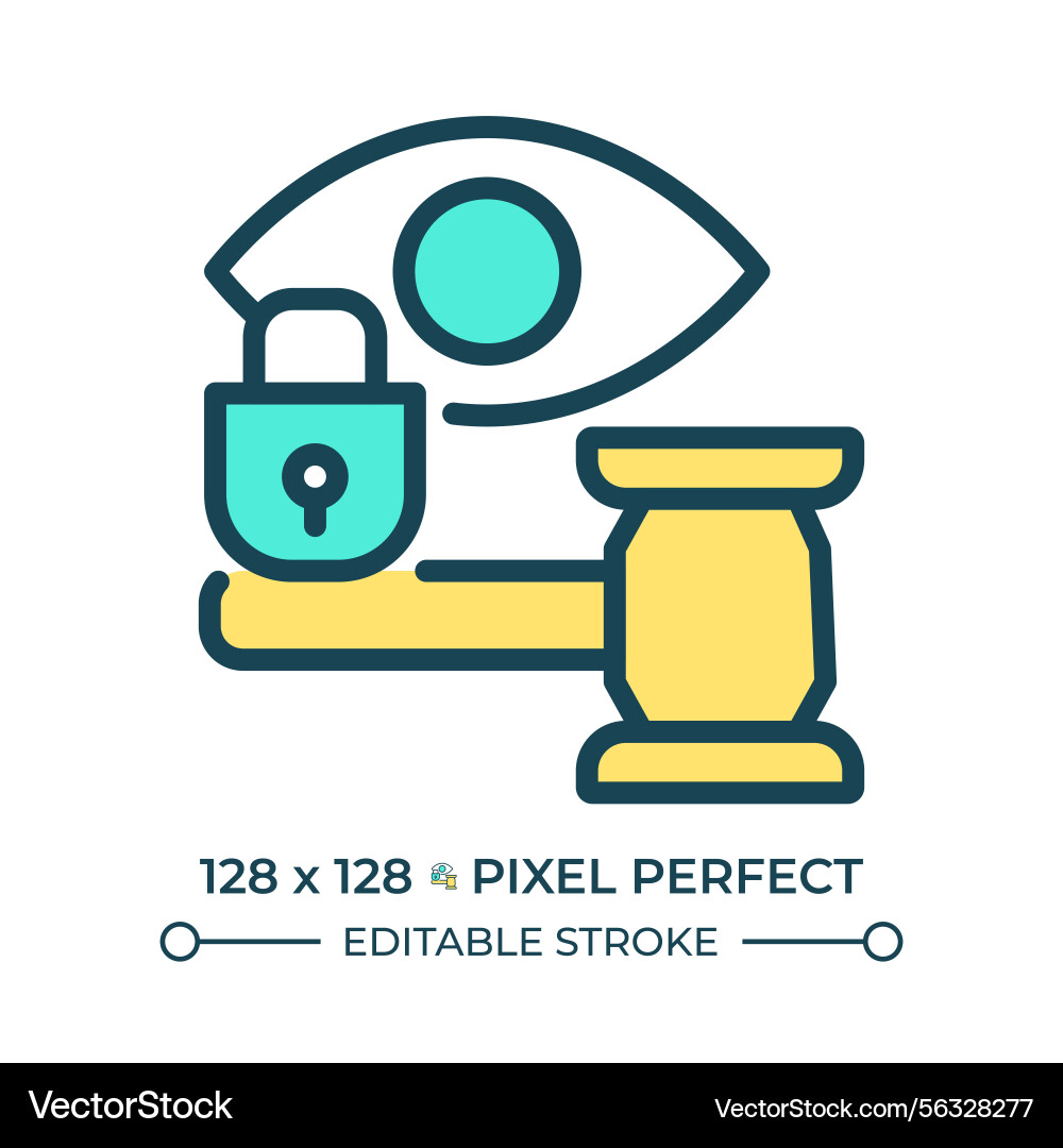 Privacy Protection Icon Royalty Free Vector Image