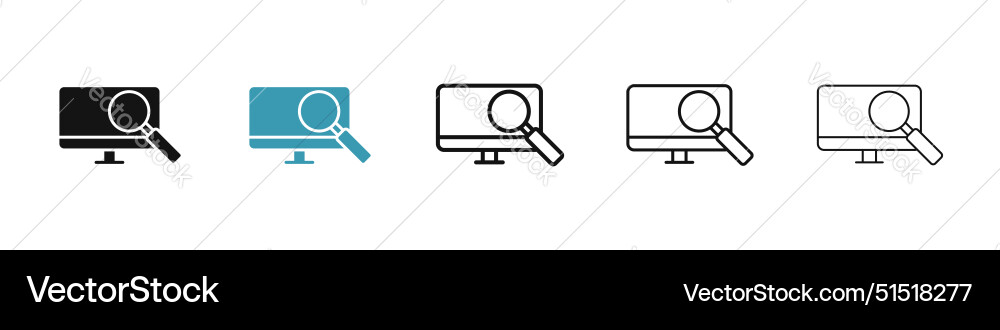 Search online icon Royalty Free Vector Image - VectorStock