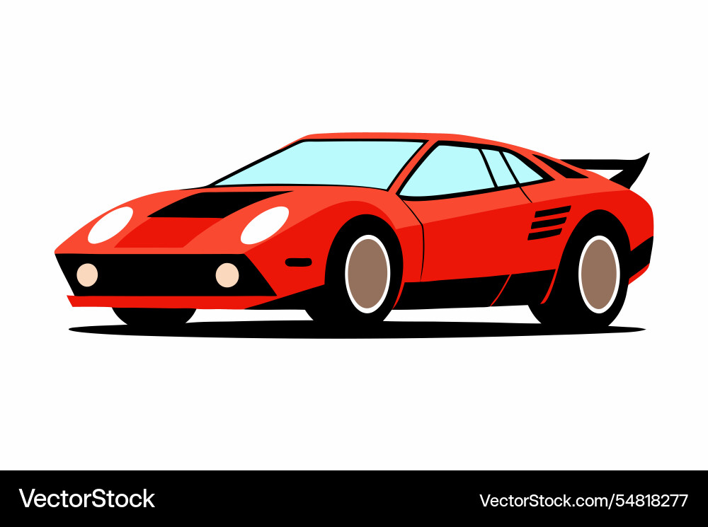 Sports car art Royalty Free Vector Image - VectorStock