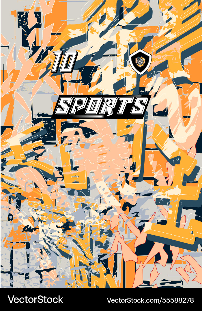 Athletic sports jersey high quality abstract Vector Image