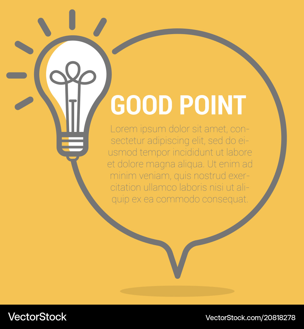 Flat design electric bulb template Royalty Free Vector Image