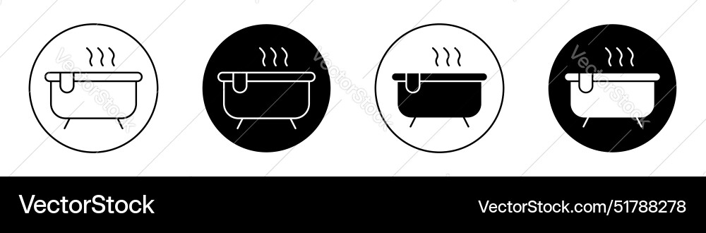 Hot tub icon Royalty Free Vector Image - VectorStock