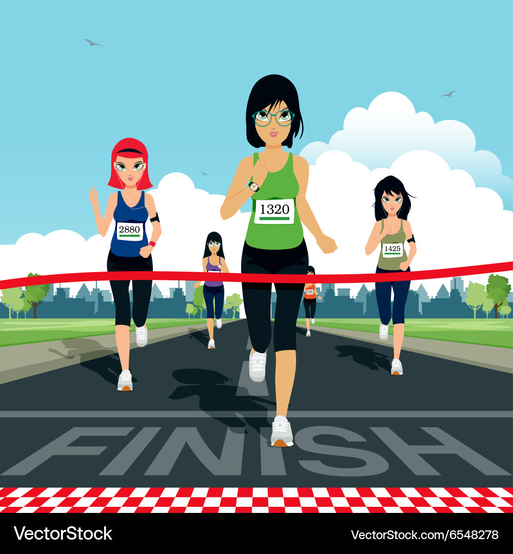 Marathon Royalty Free Vector Image - VectorStock