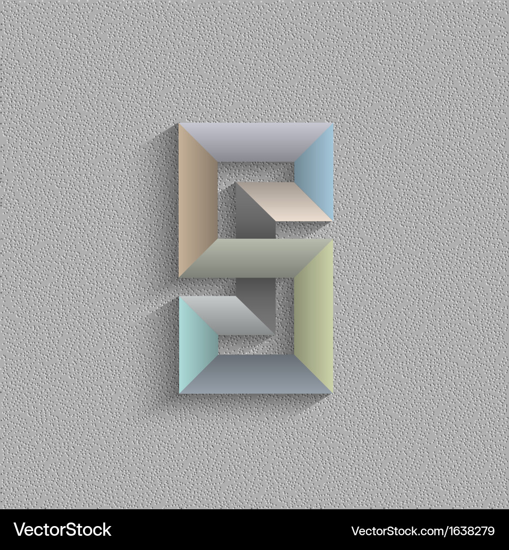Abstract geometric shape Royalty Free Vector Image