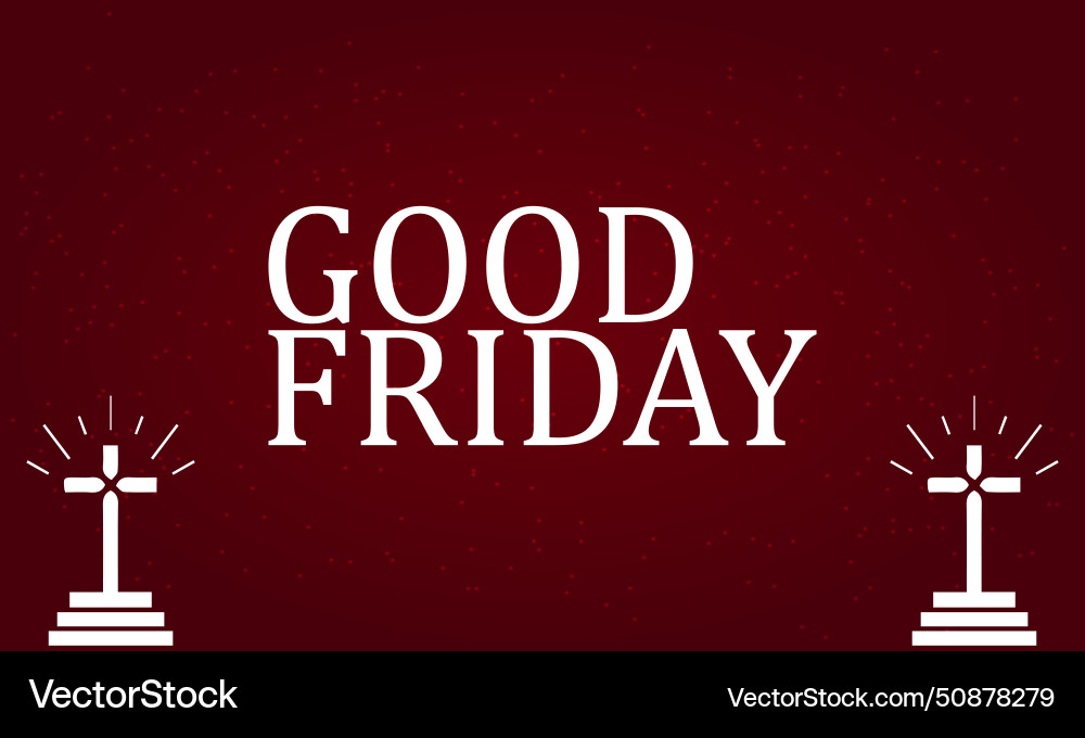 International good friday stylish text design Vector Image