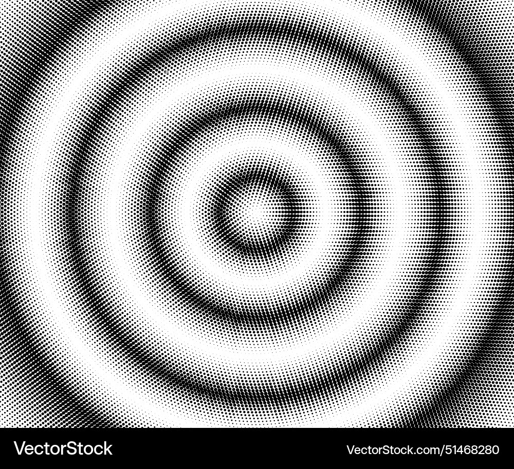 Abstract halftone bg with radial black and white Vector Image