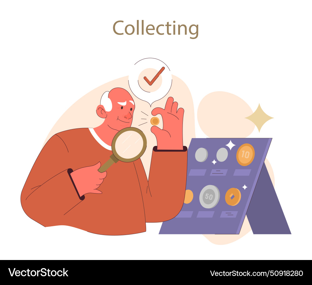 Collecting concept Royalty Free Vector Image - VectorStock