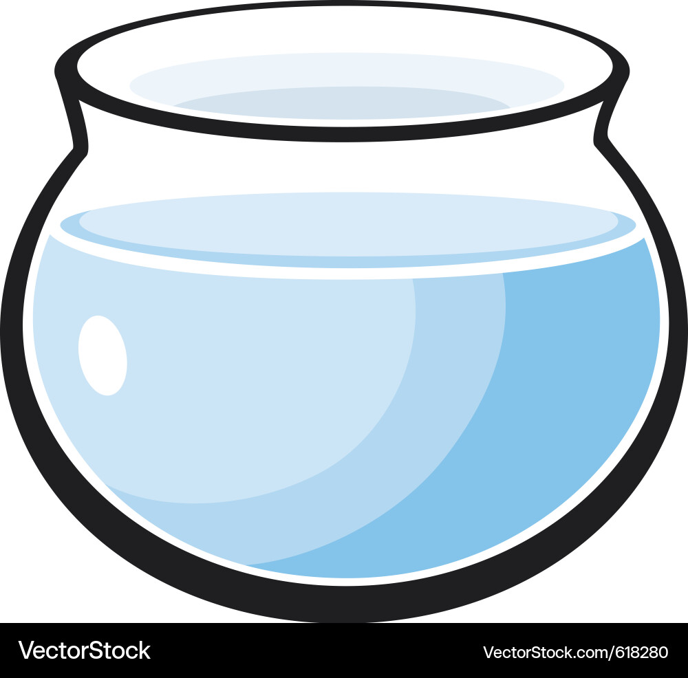 Fish tank with water Royalty Free Vector Image