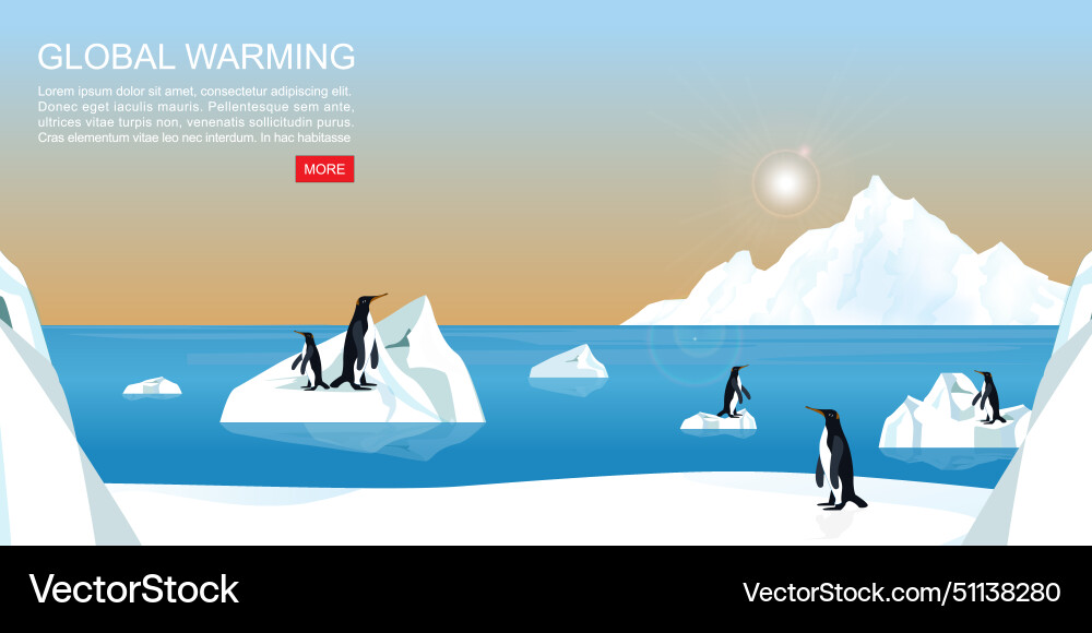 Global warming abstract conceptual Royalty Free Vector Image