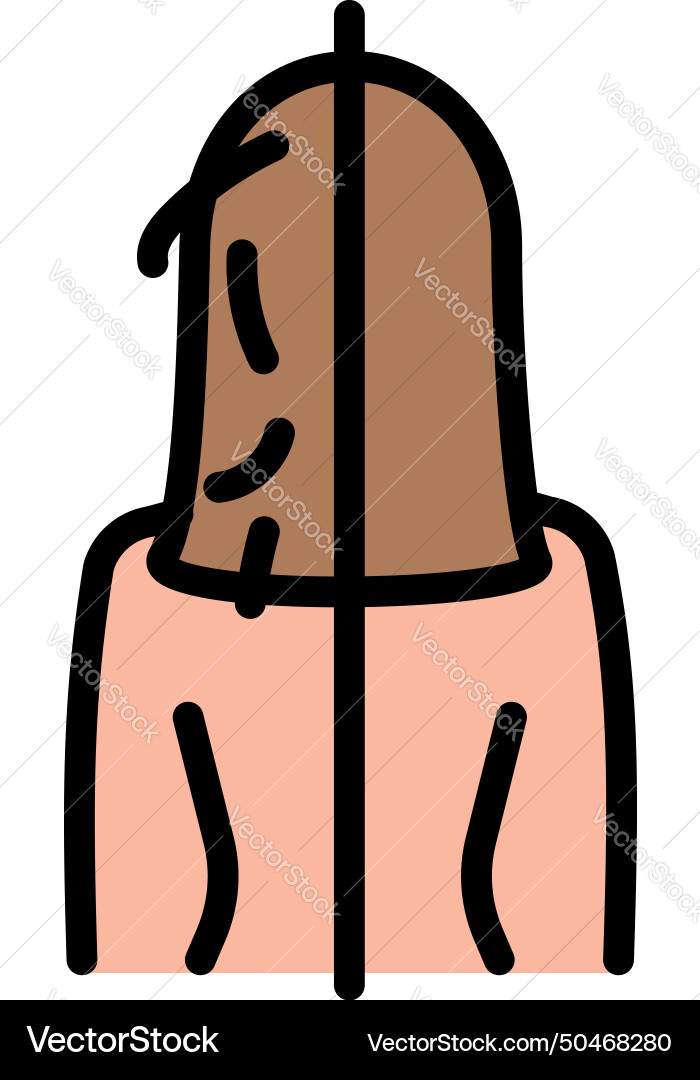 Keratin hair treatment simple icon Royalty Free Vector Image