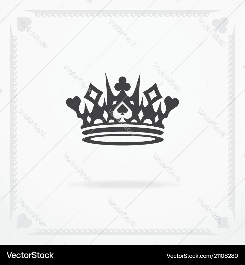 King crown symbol Royalty Free Vector Image - VectorStock