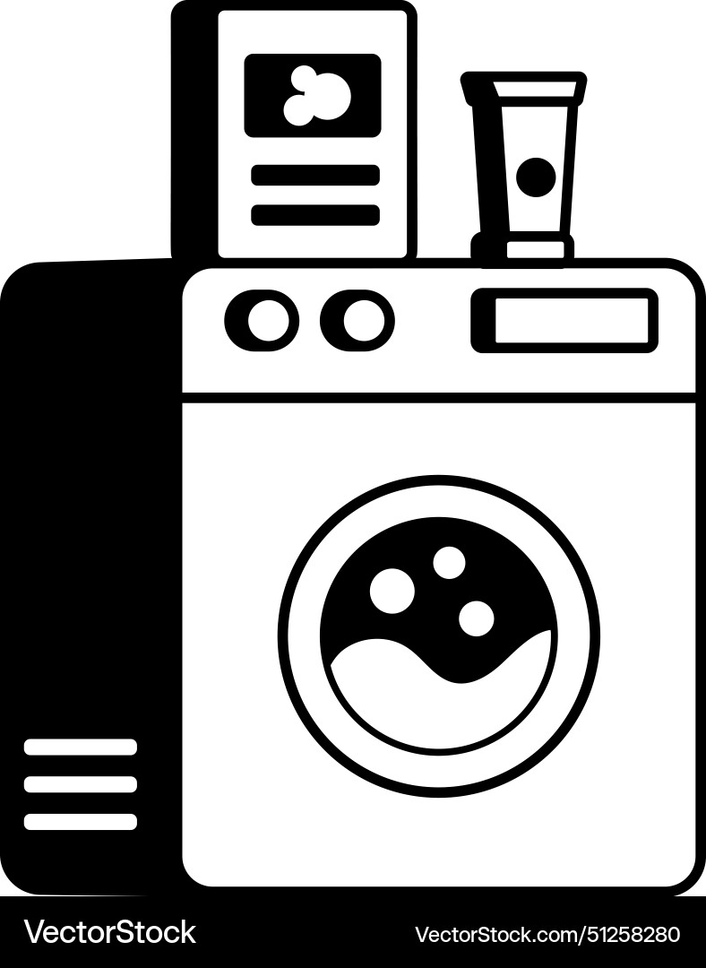 Laundry machine Royalty Free Vector Image - VectorStock