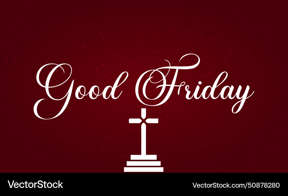 Marketing good friday stylish text design Vector Image