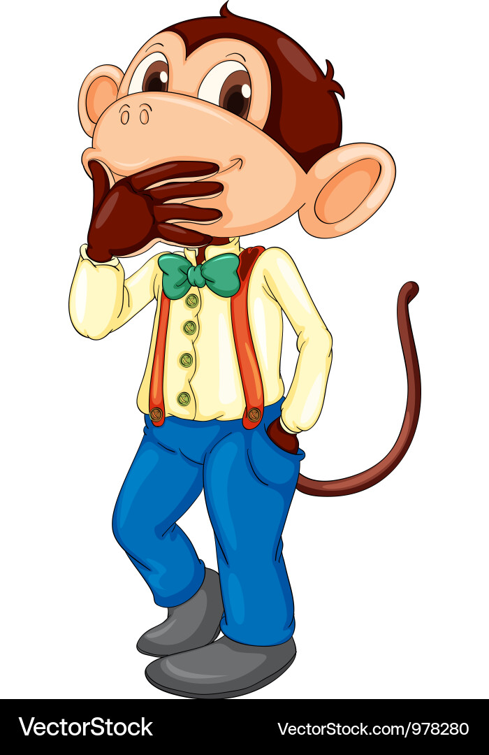 Monkey man Royalty Free Vector Image - VectorStock