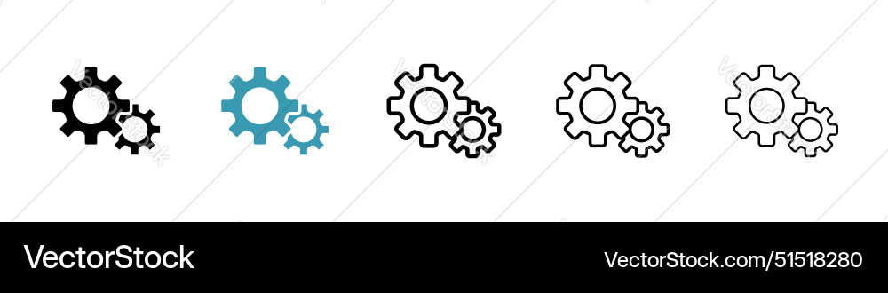 Settings icon Royalty Free Vector Image - VectorStock