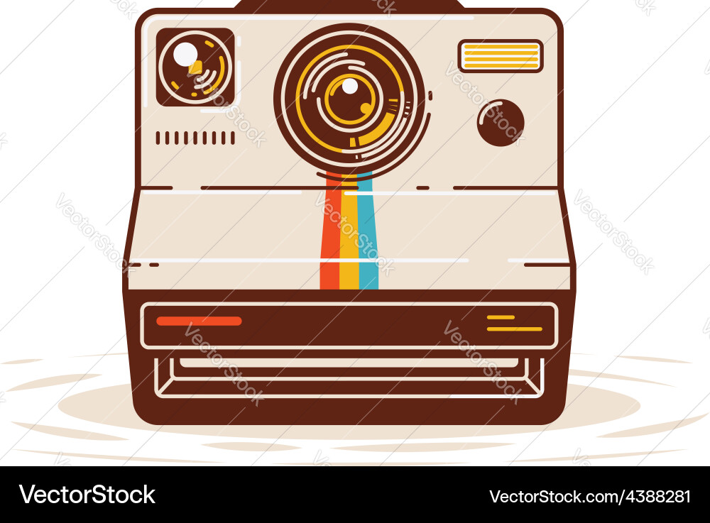 Classic instant camera Royalty Free Vector Image