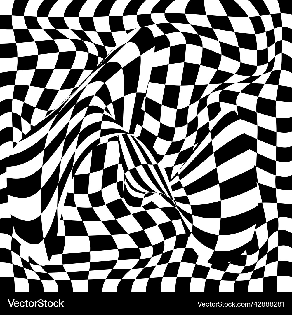 Distorted deformed grids Royalty Free Vector Image