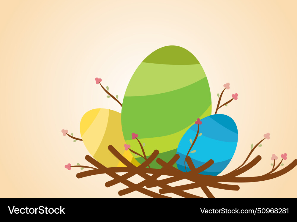 Easter eggs Royalty Free Vector Image - VectorStock