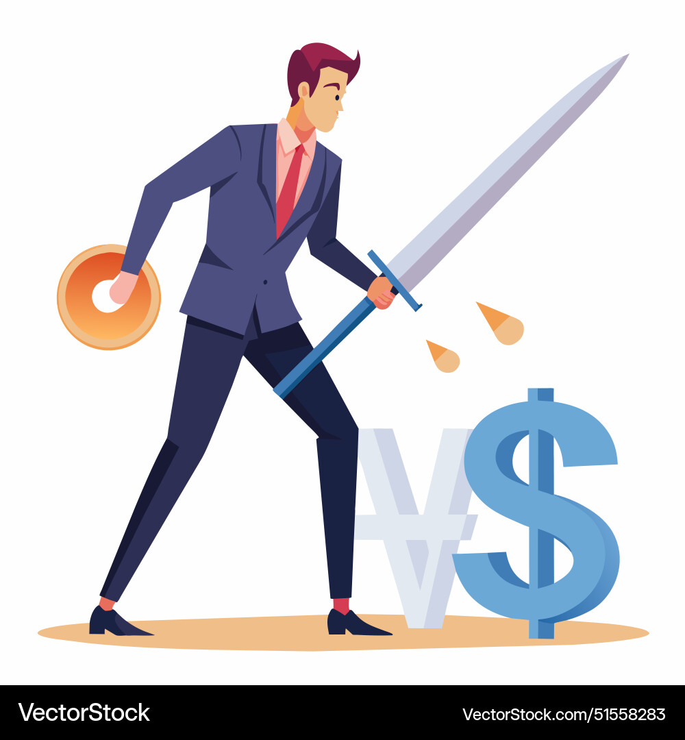 Cost saving idea reduction or decrease Royalty Free Vector