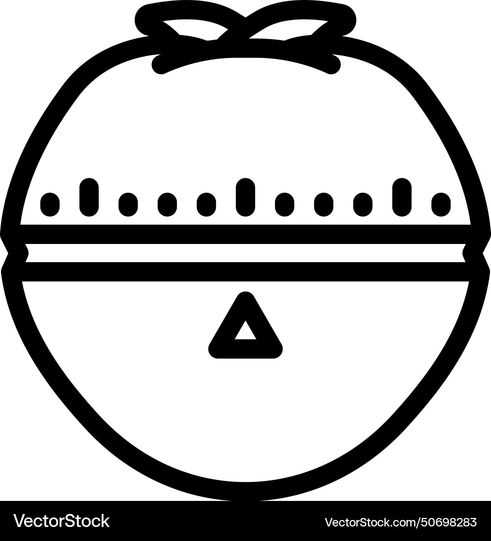 Pomodoro technique time management line icon Vector Image