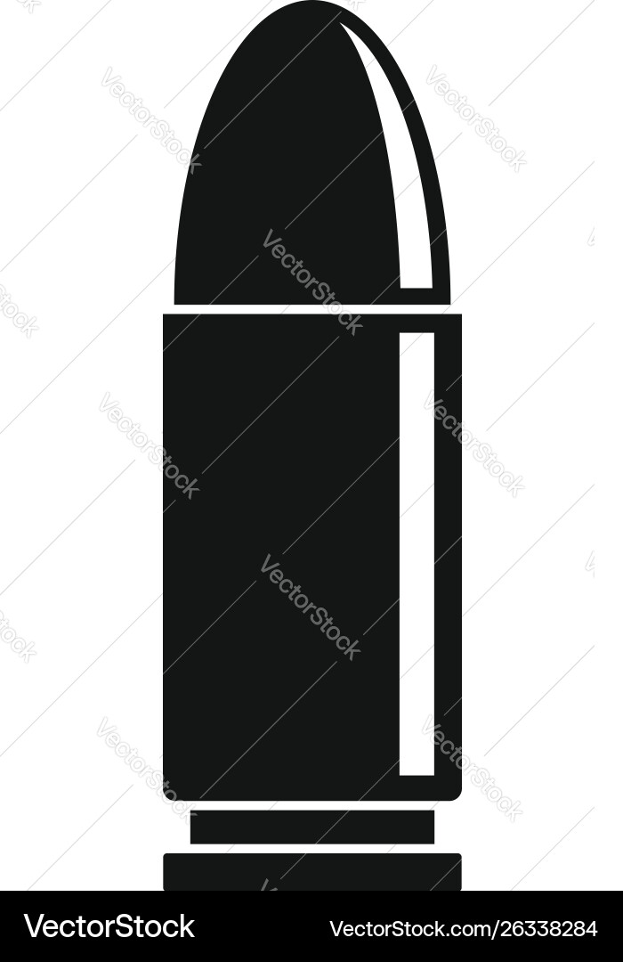Bullet icon simple style Royalty Free Vector Image