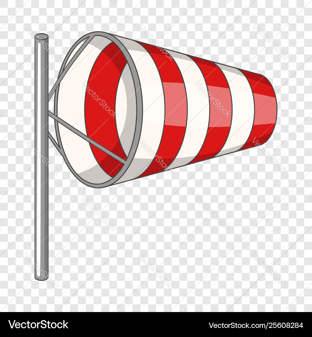 Crosswind icon cartoon style Royalty Free Vector Image