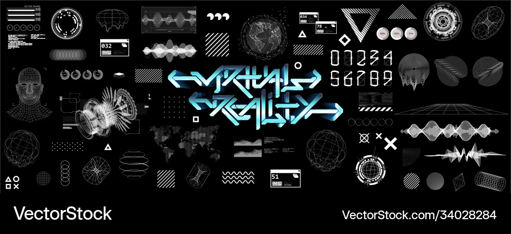 Cyberpunk retro futurism concept Royalty Free Vector Image