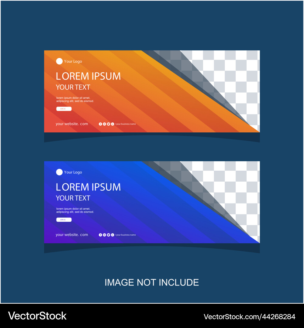 Modern Business Banner Cover Royalty Free Vector Image