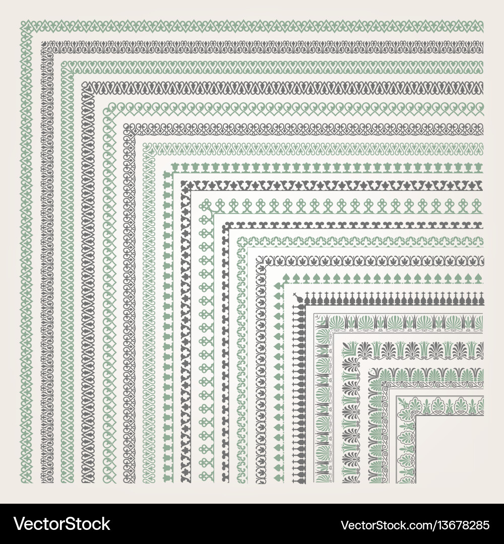 Decorative seamless border Royalty Free Vector Image