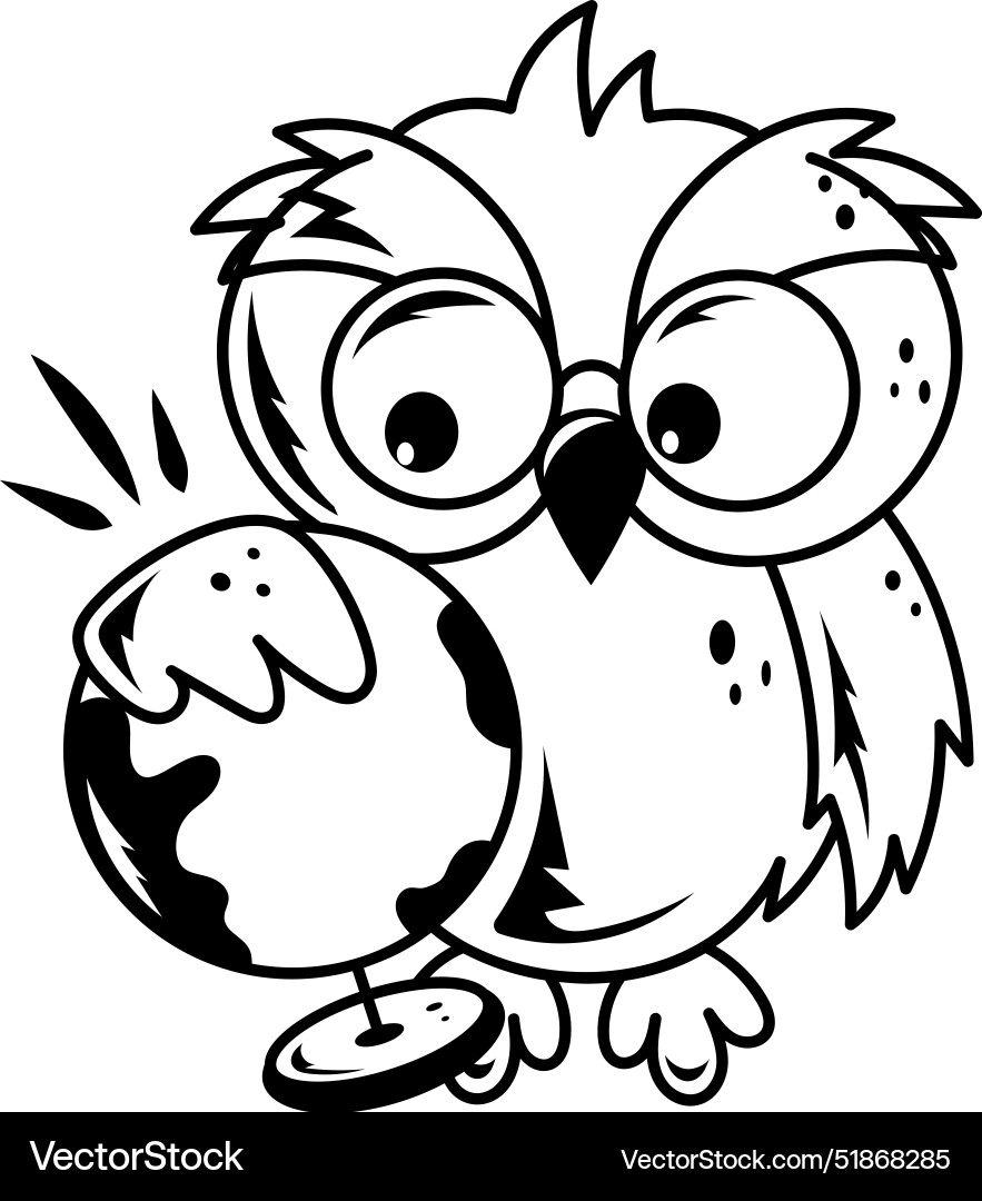 Intelligent owl Royalty Free Vector Image - VectorStock