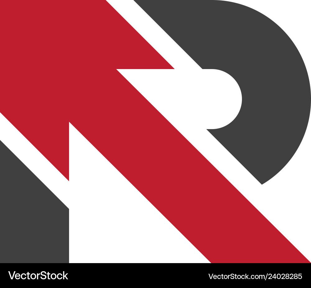 R letter arrow icon Royalty Free Vector Image - VectorStock