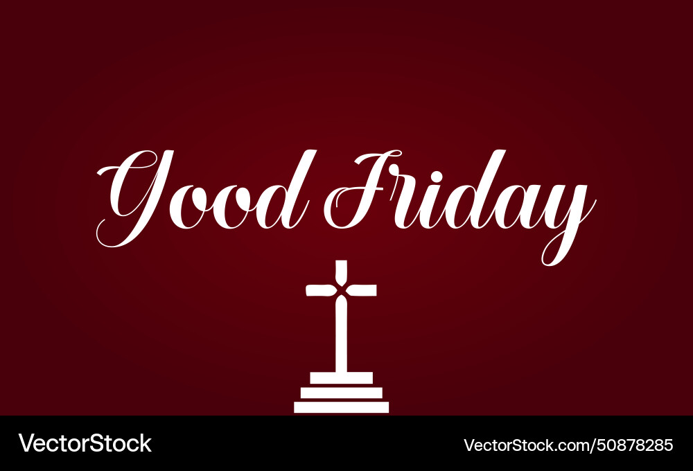 Safe good friday stylish text design Royalty Free Vector