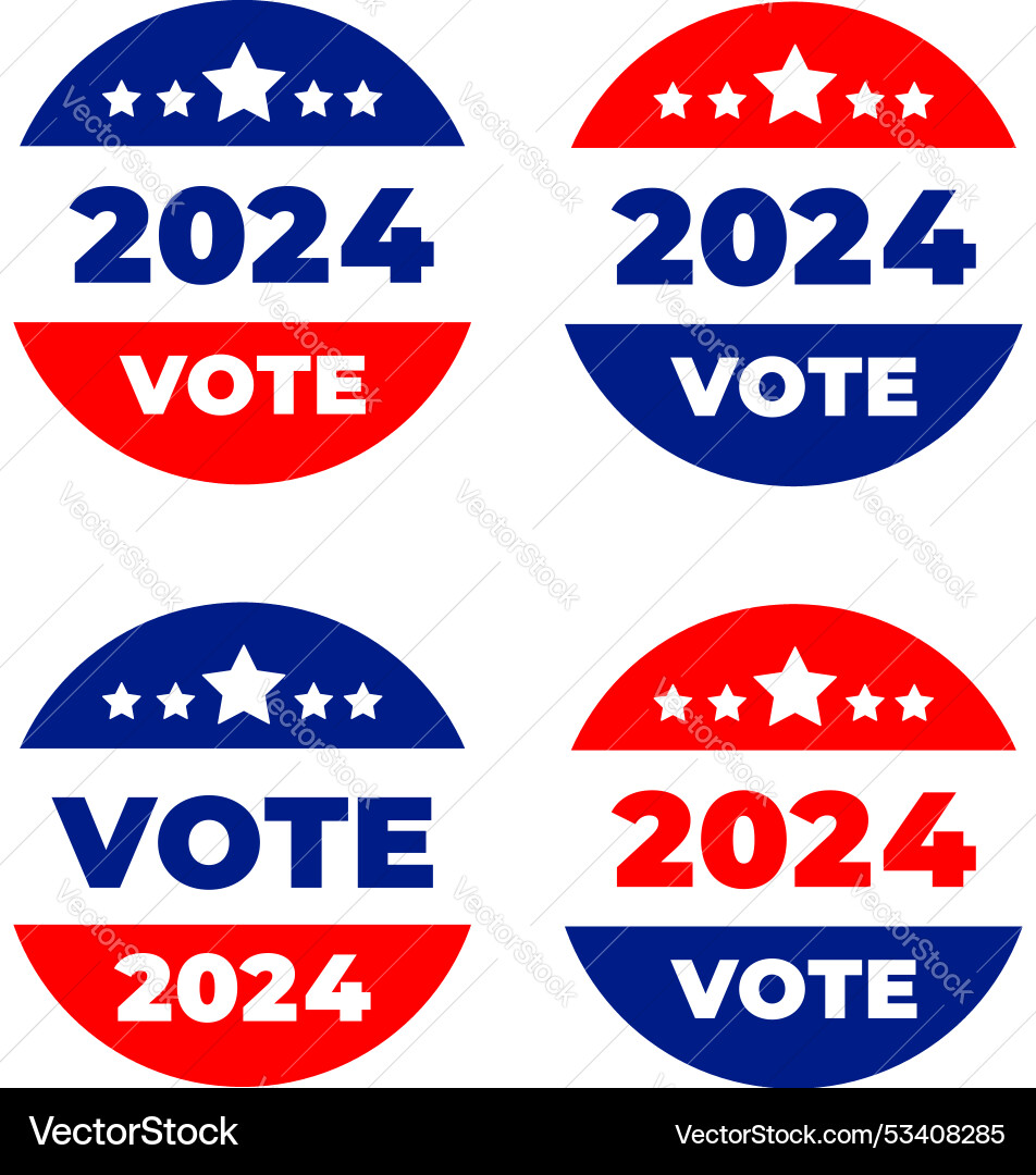 Vote 2024 in the usa Royalty Free Vector Image