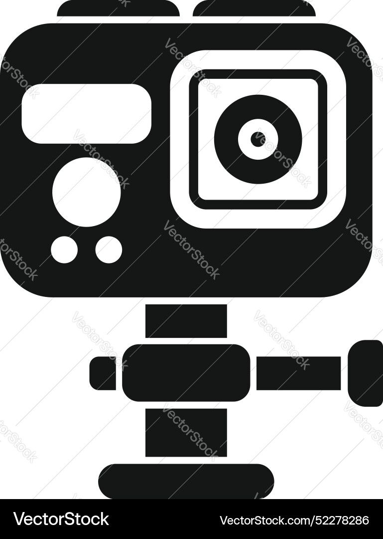 Action camera capturing stunning footage Vector Image